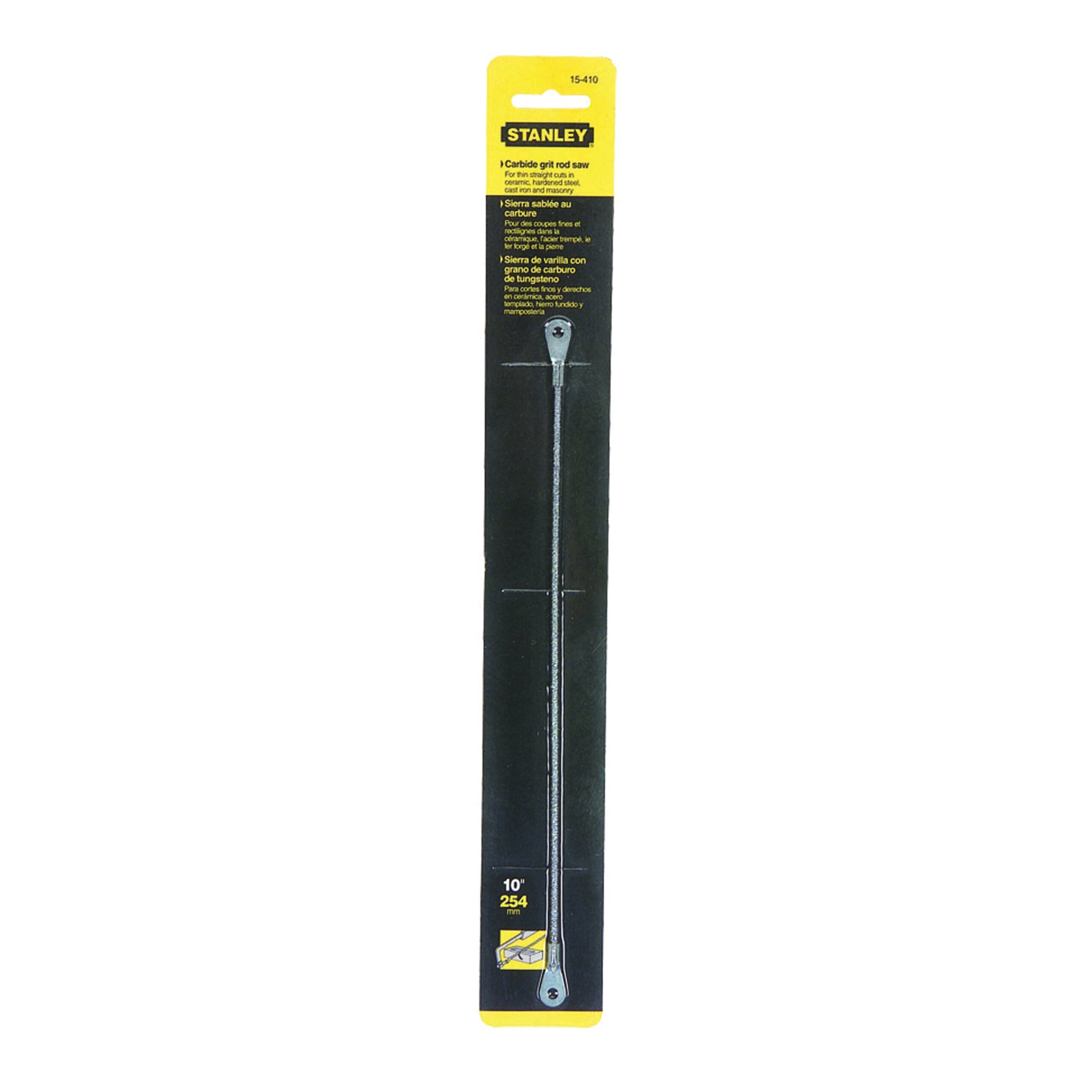 Stanley 10" Rod Saw Blade, Tungsten Carbide Cutting Edge 15-410 ...